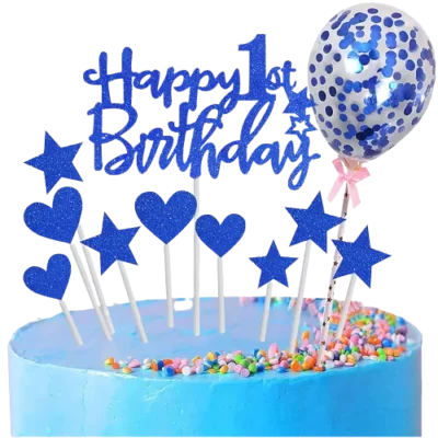 Topper de gateau anniversaire Happy Birthday 2 ans | Dodo.ma